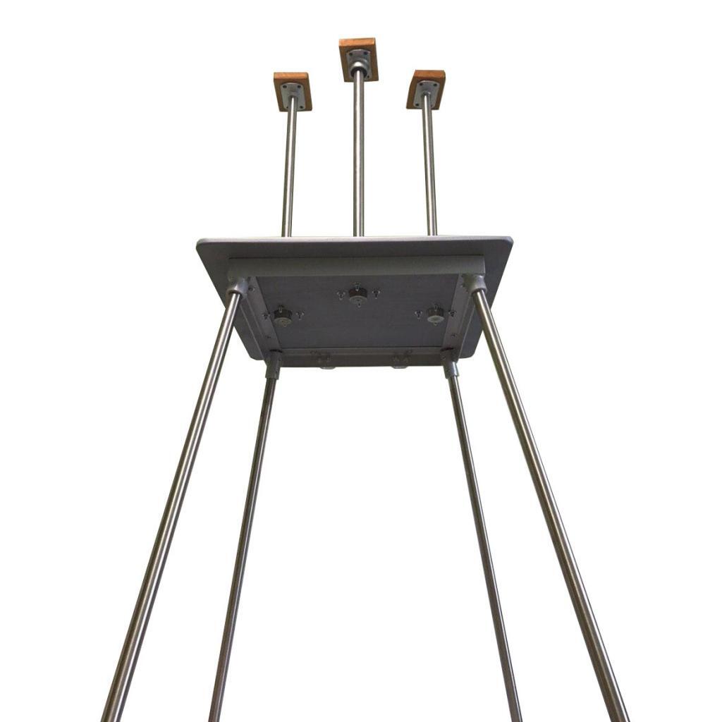 Equilibrium table with three canes stainless steel - Circus For You